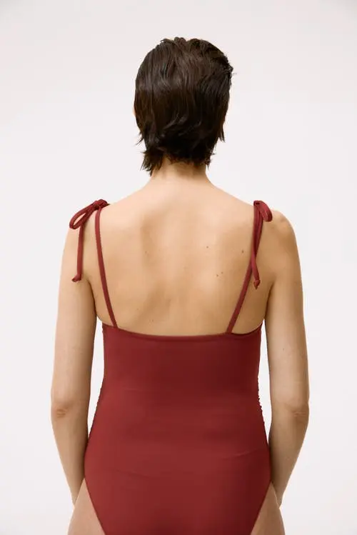 H&m Mama Padded-cup Tie-strap Swimsuit
