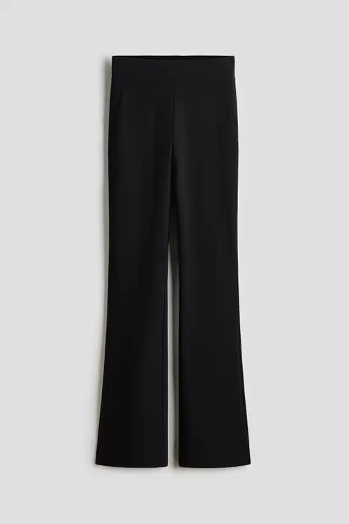 H&m Four-way Stretch Flared Trousers - Black