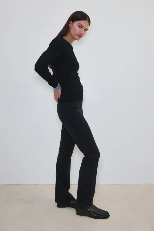 H&m Four-way Stretch Flared Trousers - Black