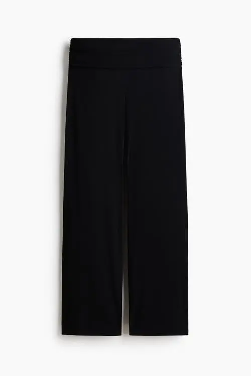 H&M Jersey Slim Fit Long Trousers - Black
