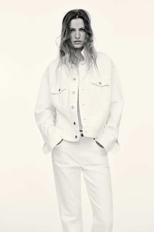 H&M Flared High Waist Jeans - White