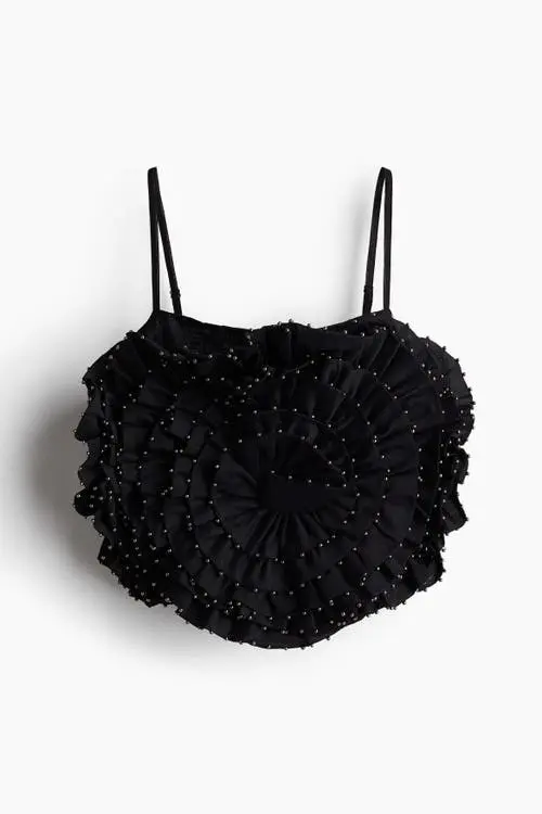 H&m Embellished Strappy Top