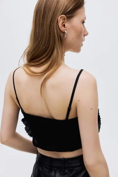 H&m Embellished Strappy Top