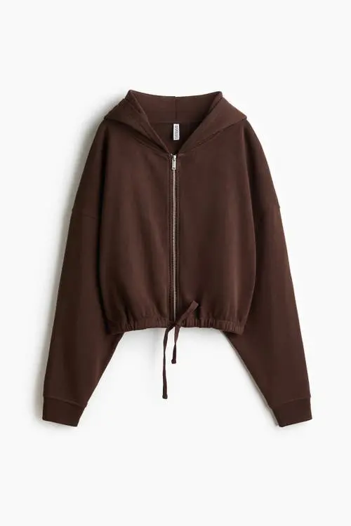 H&M Drawstring Zip-through Hoodie