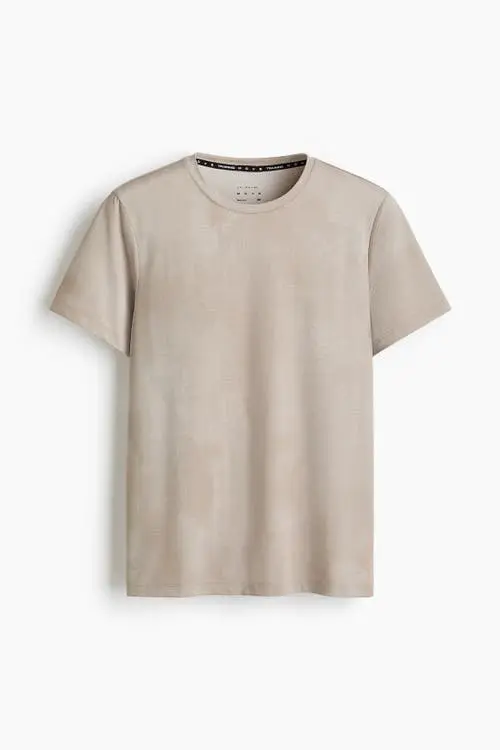 H&m Drymove™ Mesh Sports T-shirt - Beige