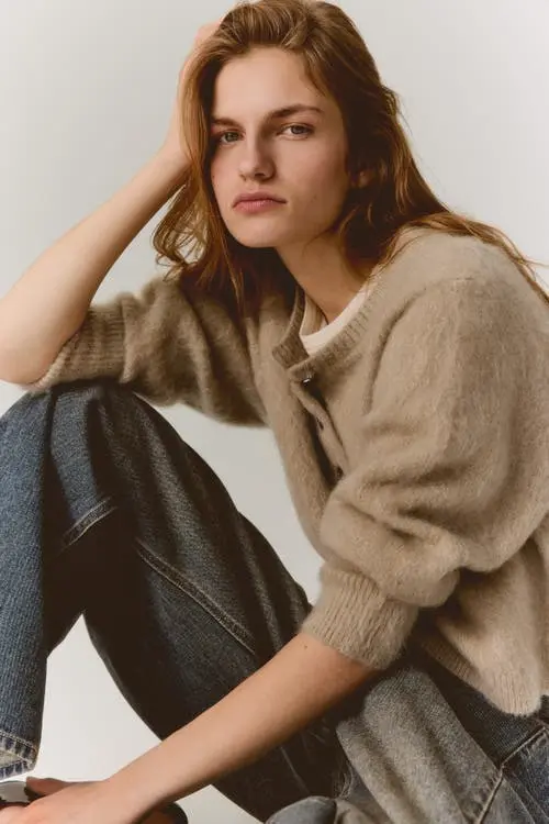 H&m Mohair-blend Cardigan