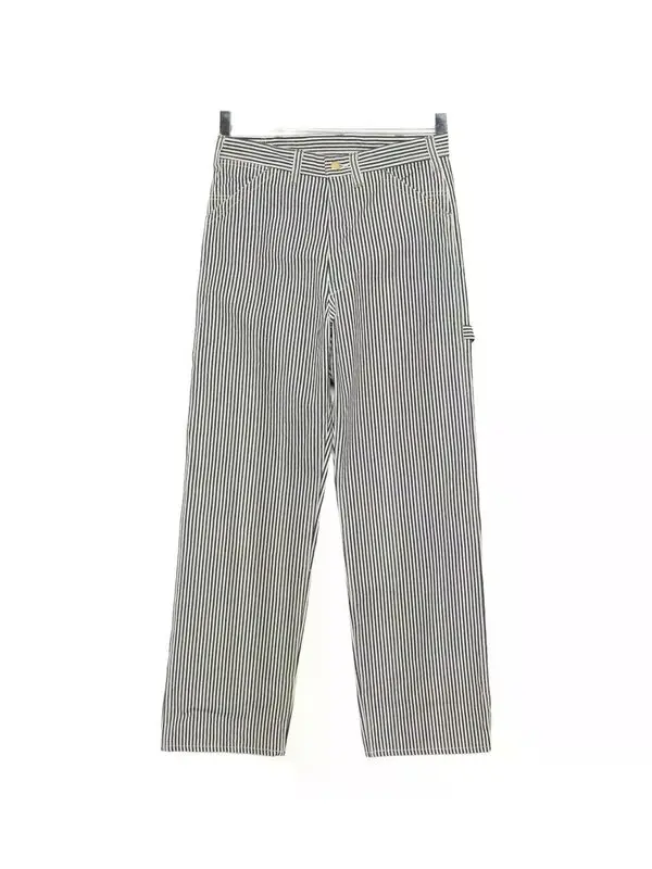 SUGAR CANE JEANS Striped Button Fly Jeans