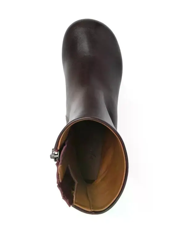 Marsèll Round-toe Leather Ankle Boots