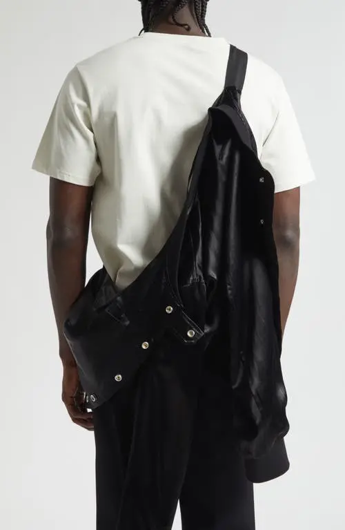 JKEEFER Hampton Satin Varsity Jacket