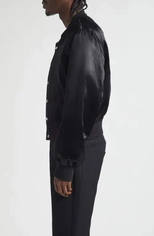 JKEEFER Hampton Satin Varsity Jacket