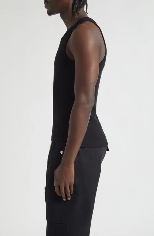 JKEEFER Embroidered Stars Organic Cotton Rib Tank