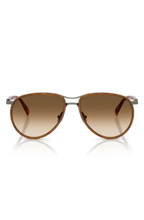 Brunello Cucinelli Gradient Pilot Sunglasses - Grey/brown
