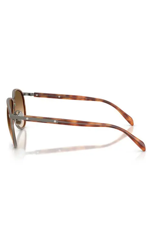 Brunello Cucinelli Gradient Pilot Sunglasses - Grey/brown