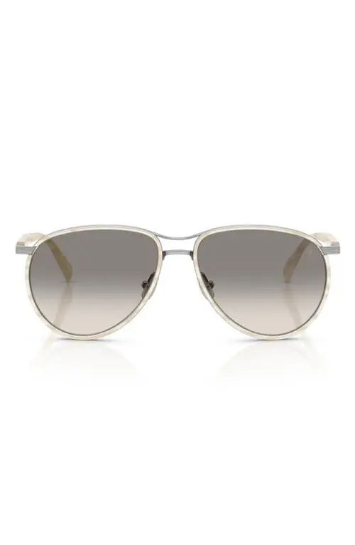 Brunello Cucinelli Gradient Pilot Sunglasses - Silver