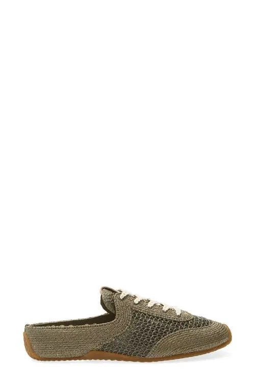Rag & Bone Retro Runner Slim Ultra Mule - Loden Raffia
