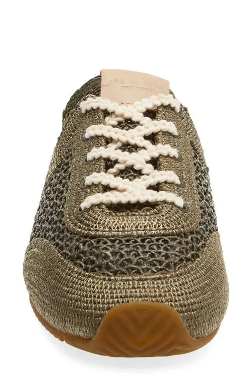 Rag & Bone Retro Runner Slim Ultra Mule - Loden Raffia