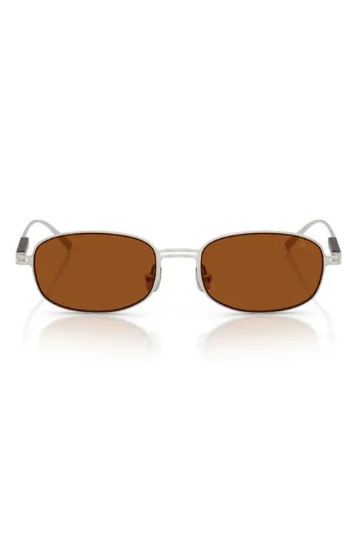 Brunello Cucinelli Oval Sunglasses - Matte Silver