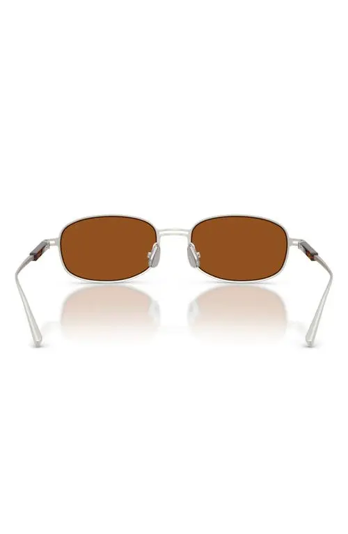 Brunello Cucinelli Oval Sunglasses - Matte Silver