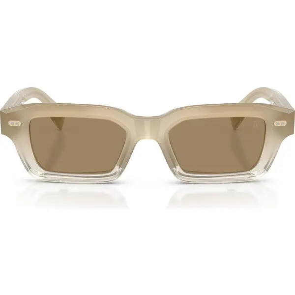 Brunello Cucinelli Rectangular Sunglasses - Hazelnut