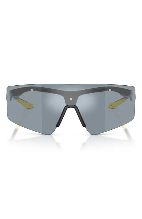 SCUDERIA FERRARI Shield Wrap Sunglasses - Light Blue Silver