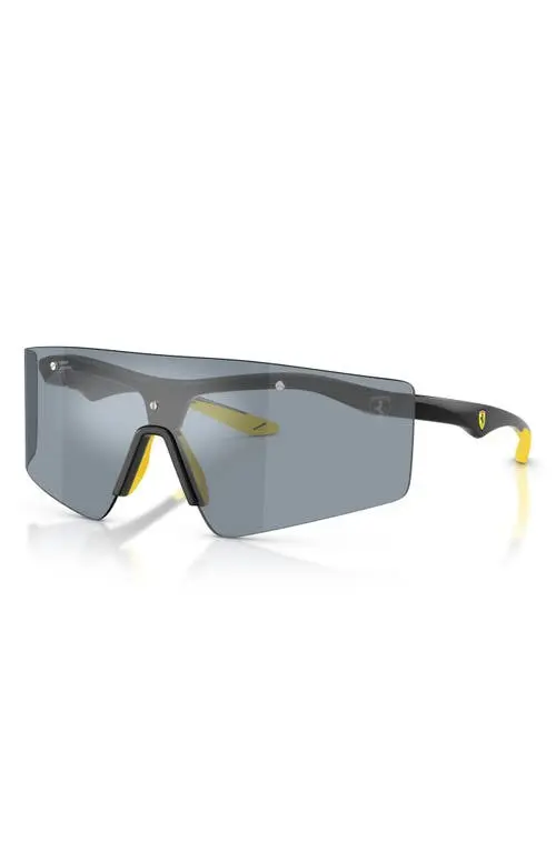 SCUDERIA FERRARI Shield Wrap Sunglasses - Light Blue Silver