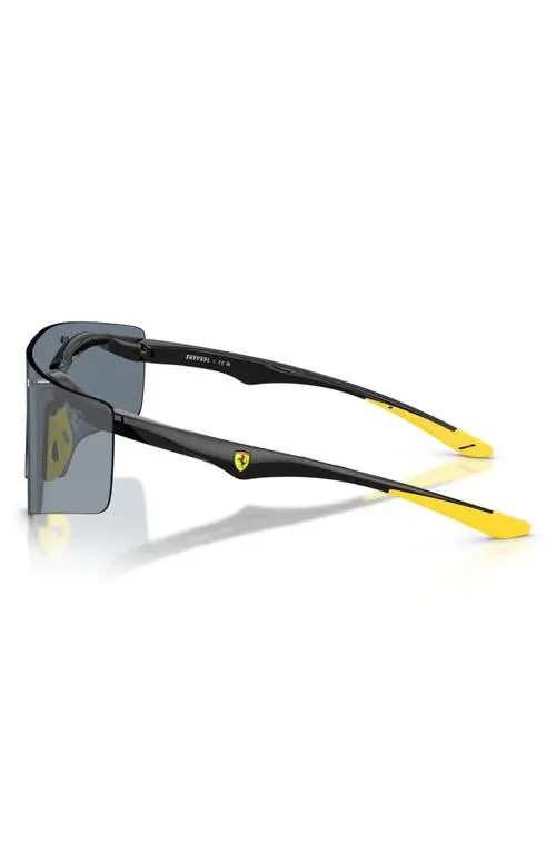 SCUDERIA FERRARI Shield Wrap Sunglasses - Light Blue Silver