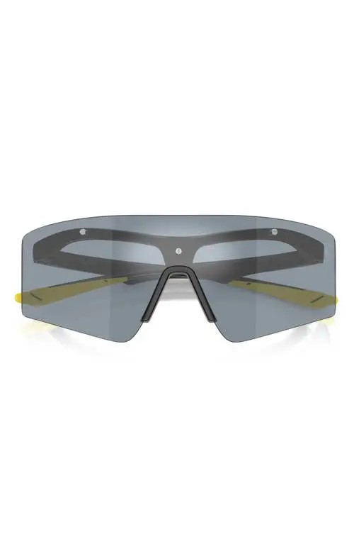 SCUDERIA FERRARI Shield Wrap Sunglasses - Light Blue Silver