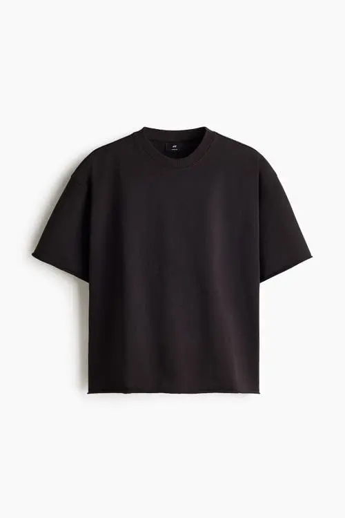 H&m Oversized Fit Boxy-style T-shirt - Black