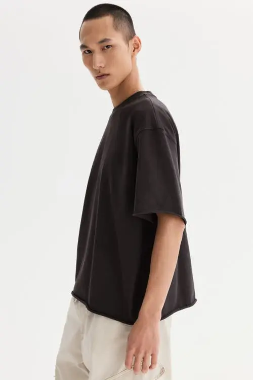 H&m Oversized Fit Boxy-style T-shirt - Black
