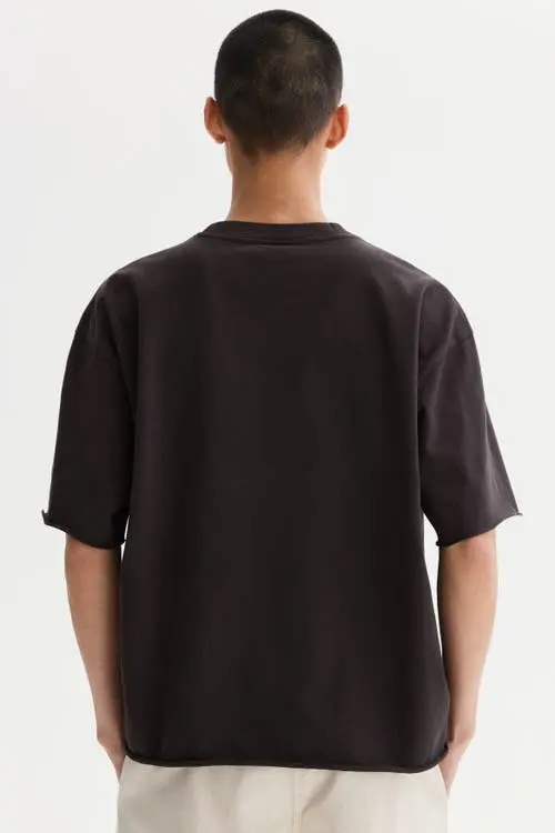 H&m Oversized Fit Boxy-style T-shirt - Black