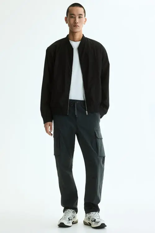 H&M Lightweight Bomber Jacket - Black