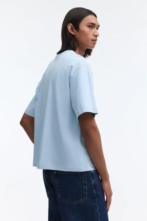 H&m Oversized Fit T-shirt - Light Blue