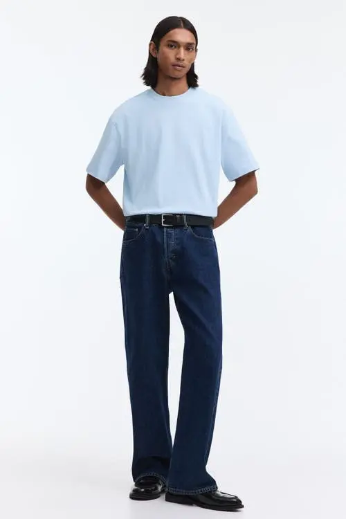 H&m Oversized Fit T-shirt - Light Blue