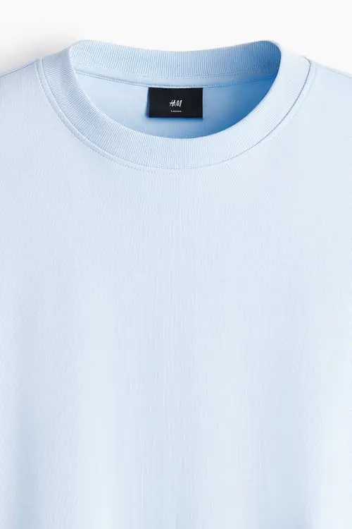 H&m Oversized Fit T-shirt - Light Blue