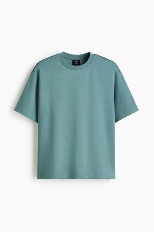 H&m Loose Fit Interlock T-shirt - Teal
