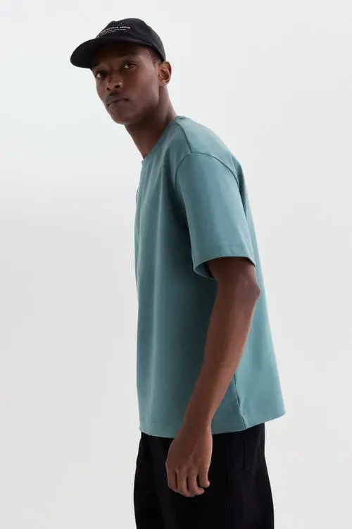 H&m Loose Fit Interlock T-shirt - Teal