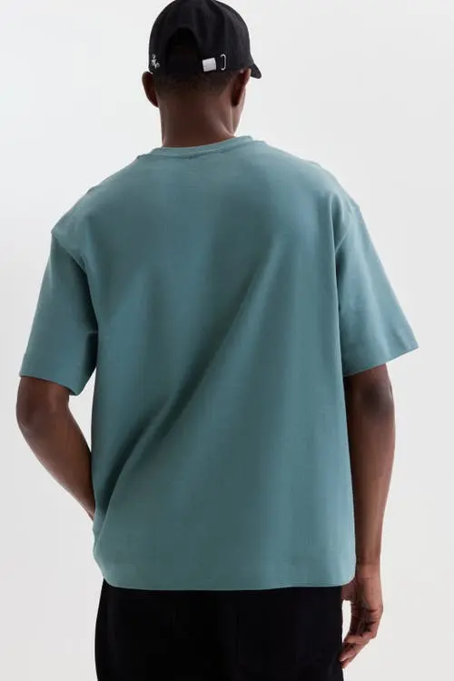 H&m Loose Fit Interlock T-shirt - Teal