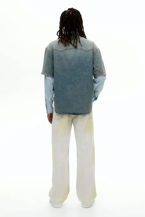 H&m Loose Fit Jeans With Dropped Crotch - Light Denim Blue