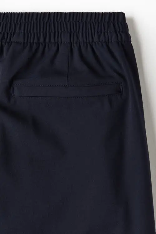 H&m Four-way Stretch Regular Fit Shorts - Navy Blue