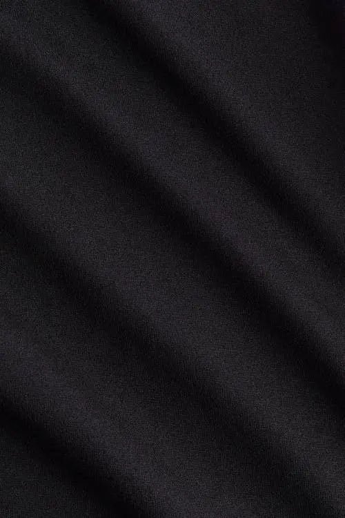 H&m Flared Brushed Jersey Trousers - Black