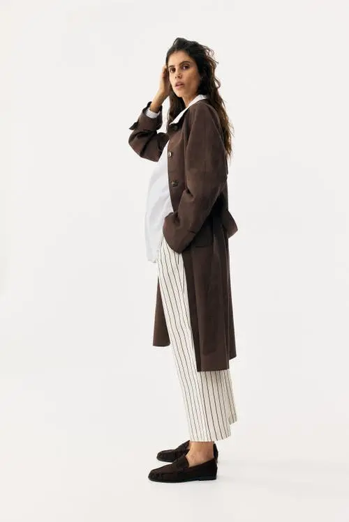 H&m Mama Linen-blend Drawstring Trousers