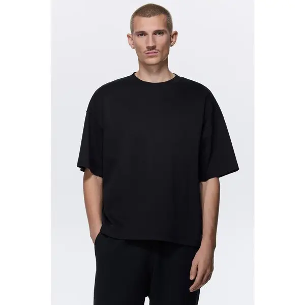 H&m Oversized Fit Interlock T-shirt - Black