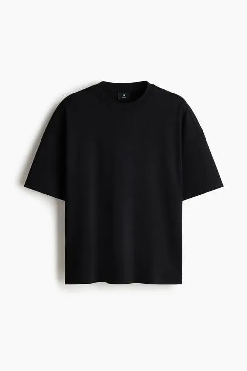 H&m Oversized Fit Interlock T-shirt - Black