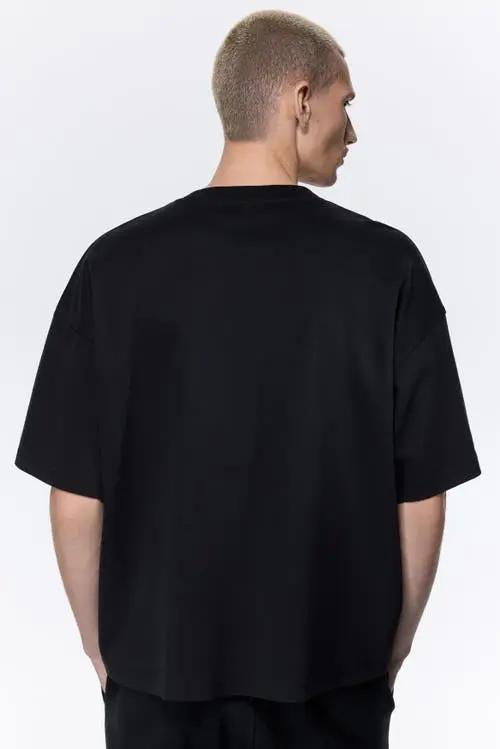 H&m Oversized Fit Interlock T-shirt - Black