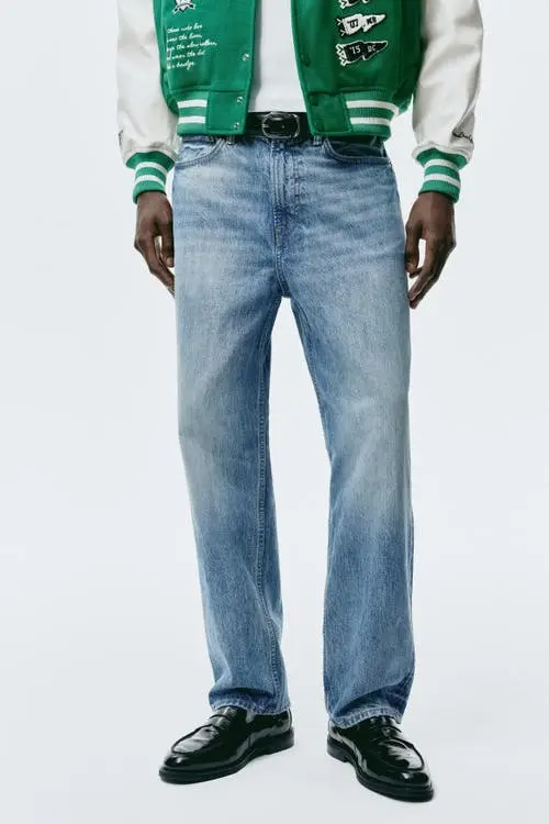 H&m Loose Fit Cotton Denim Jeans