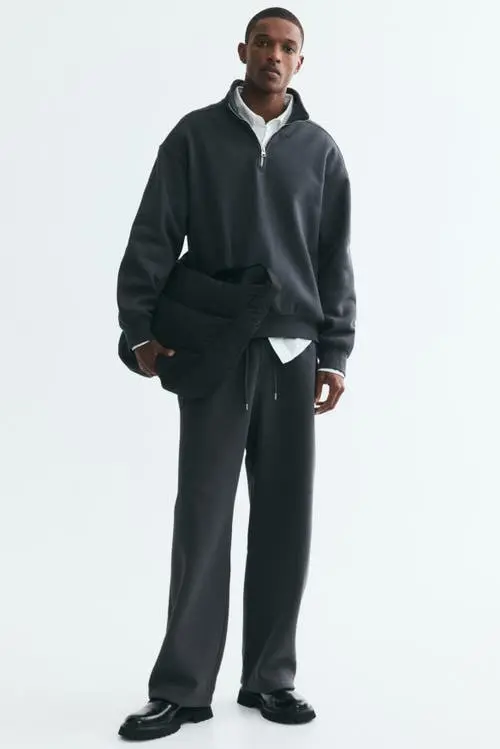 H&M Loose Fit Sweatpants - Dark Gray