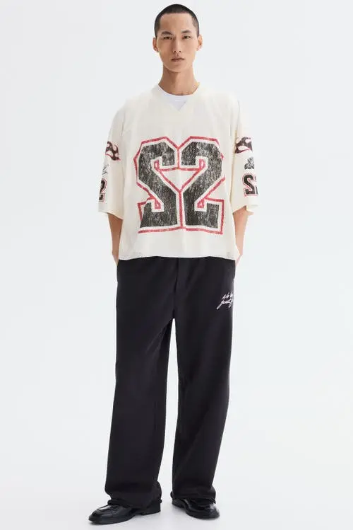 H&m Printed Mesh T-shirt - White/22