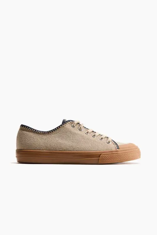 H&m Twill Lace-up Sneakers - Beige