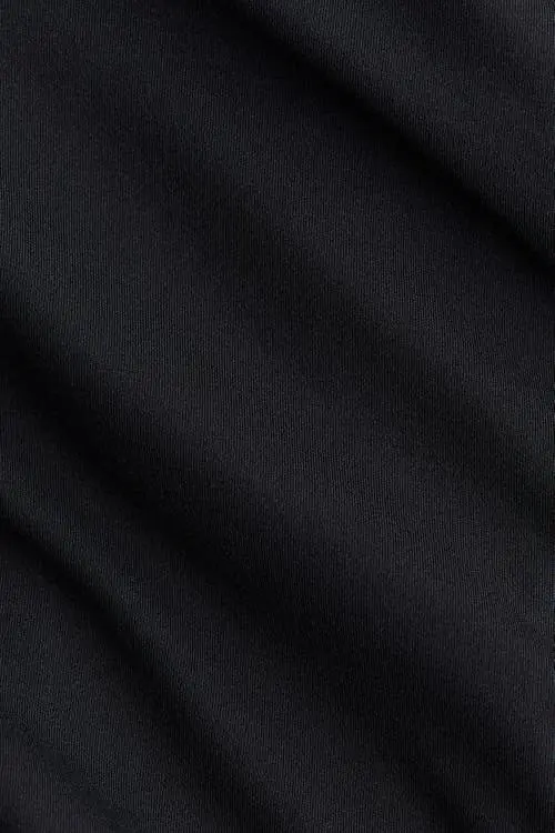 H&m Short-sleeved Microfibre Bodysuit - Black