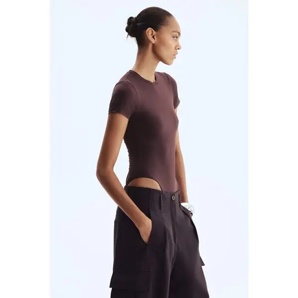 H&M Short-sleeved Microfibre Body